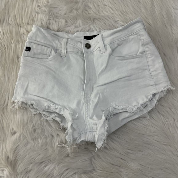 KanCan | Shorts | Kancan Womens White Cut Off Shorts 26 Super Stretch ...